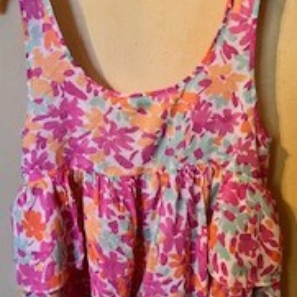 Free People | Tops | New Free People Orange Yellow Pink Shirt With ...